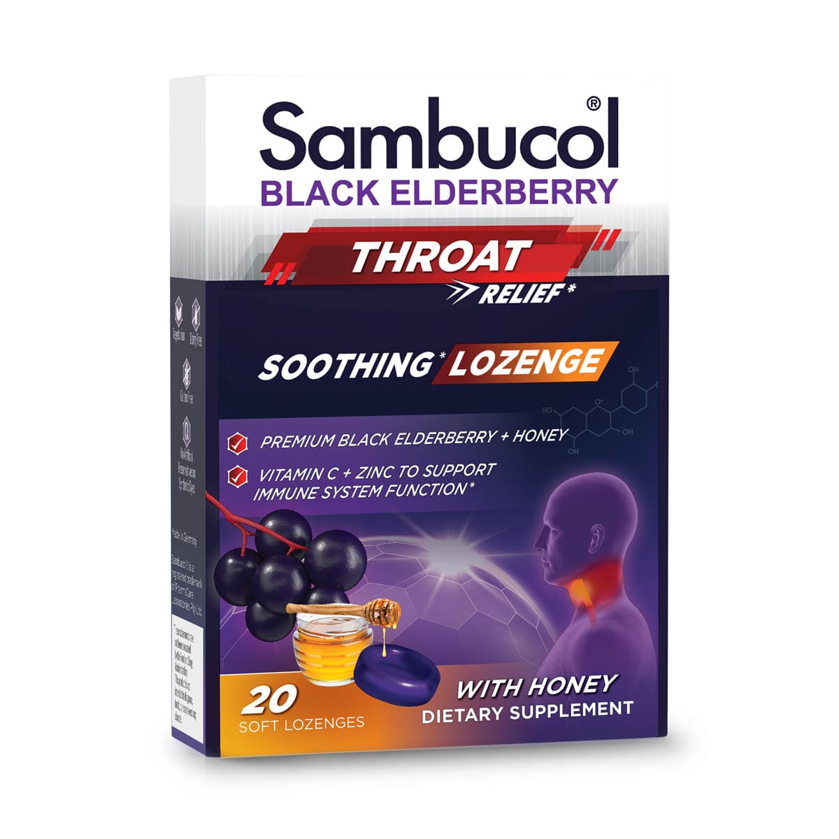 Black Elderberry Throat Lozenge – Sambucol USA
